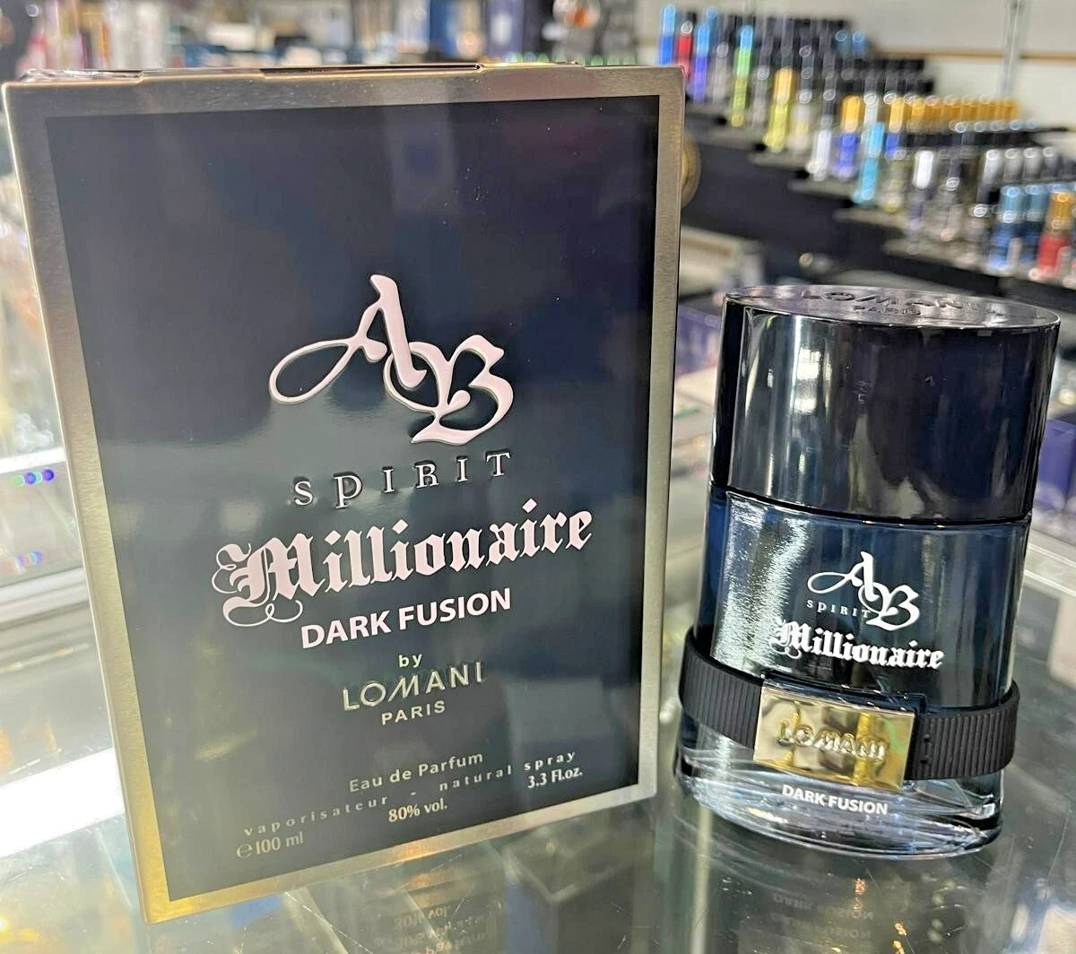 AB Spirit Millionaire DARK FUSION by Lomani 3.3oz 100ml Eau de Parfum ...