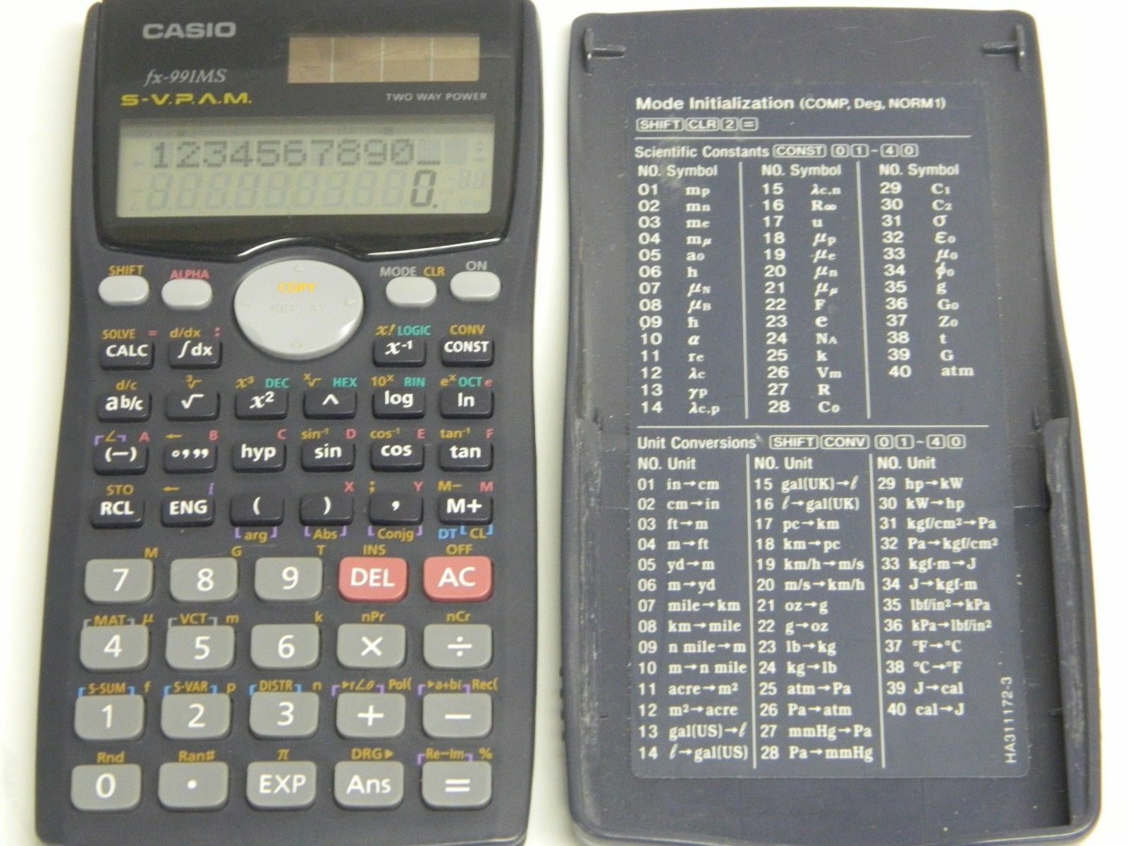 CASIO - fx - 991 MS Scientific Calculator with Plastic Protection Slee ...